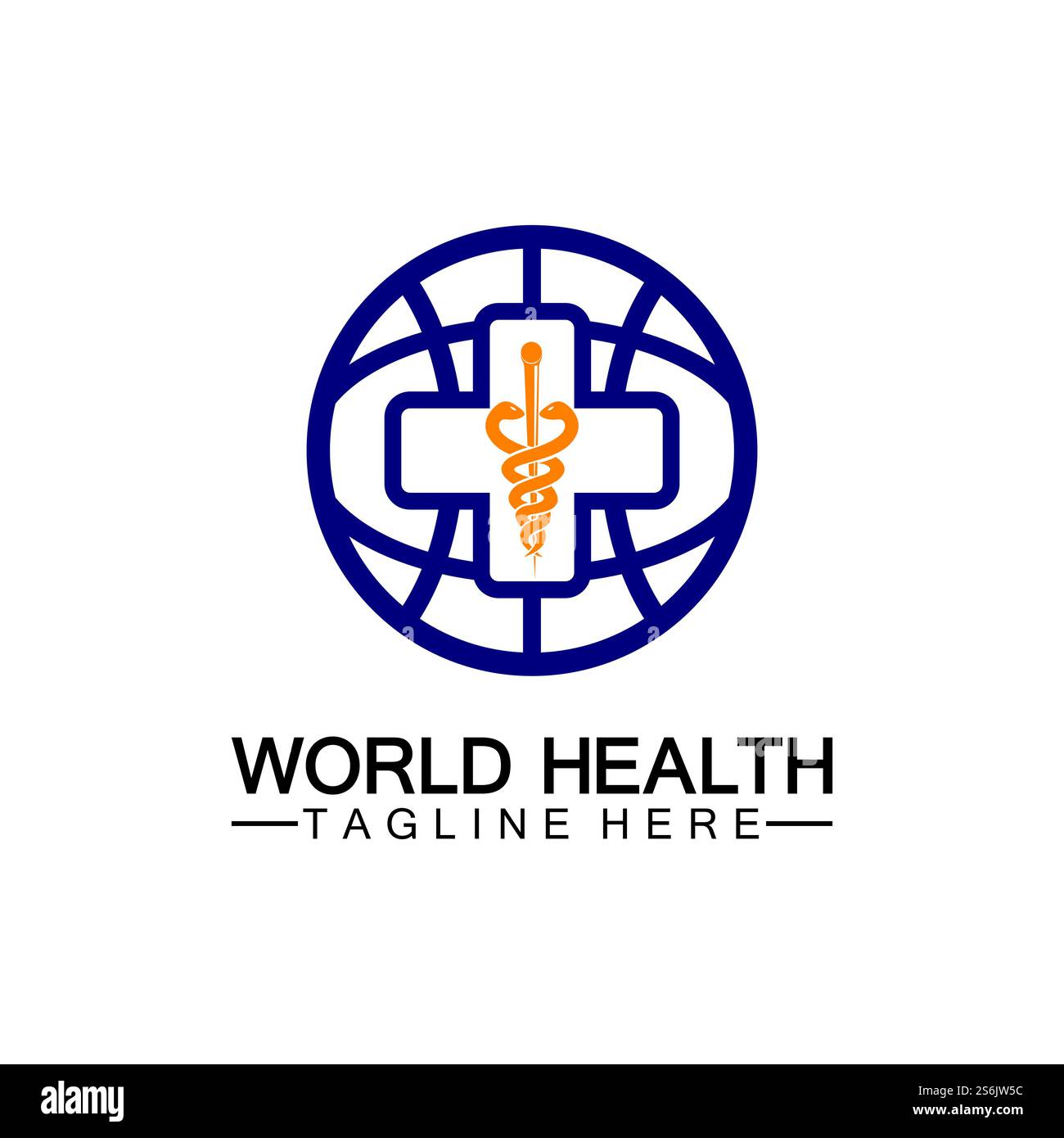 World health logo vector illustration design template Stock Vector ...