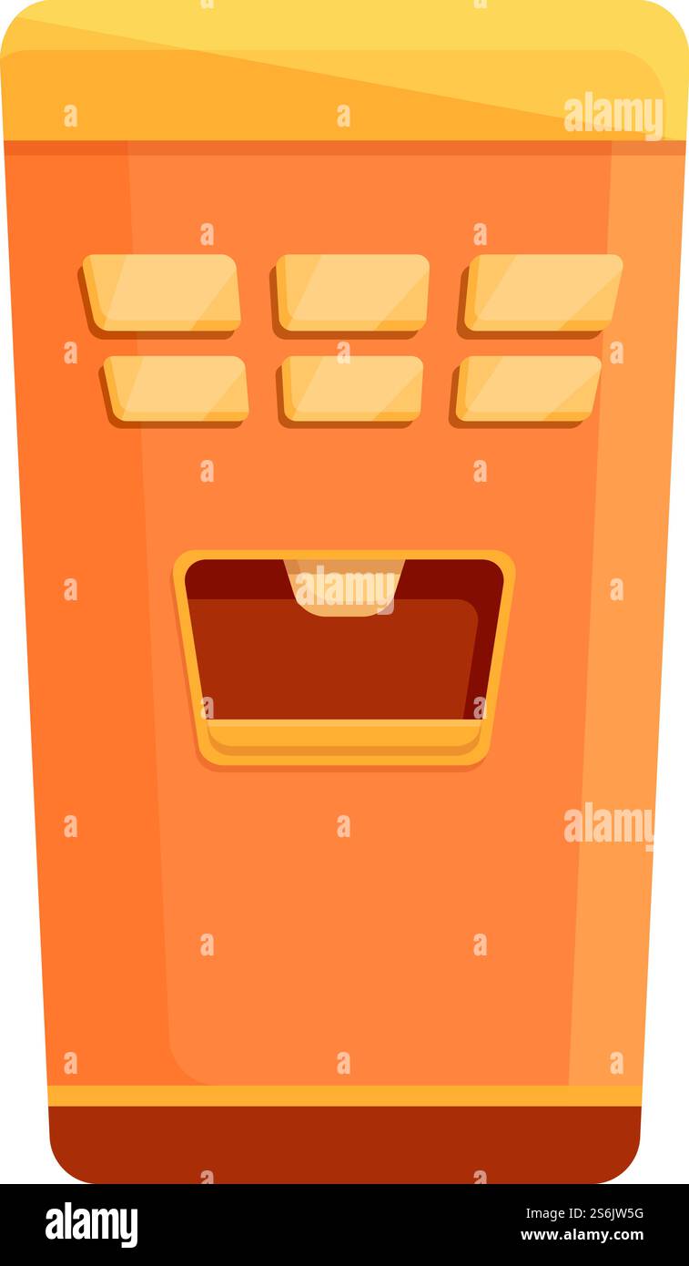 Button drink machine icon. Cartoon of Button drink machine vector icon ...