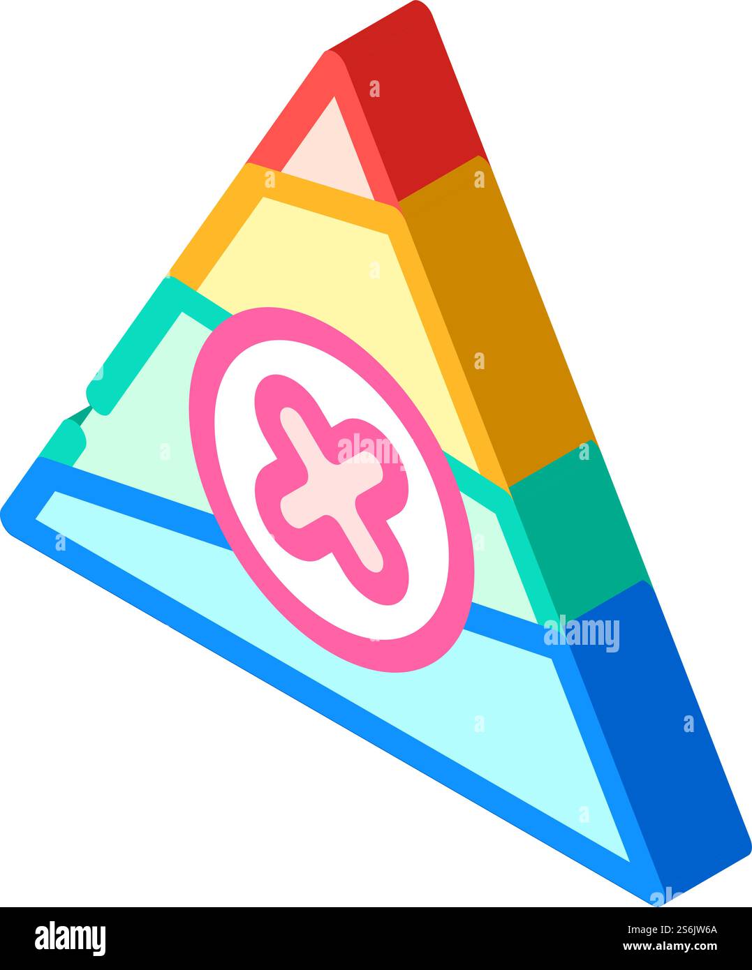 unbalanced diet isometric icon vector. unbalanced diet sign. isolated ...