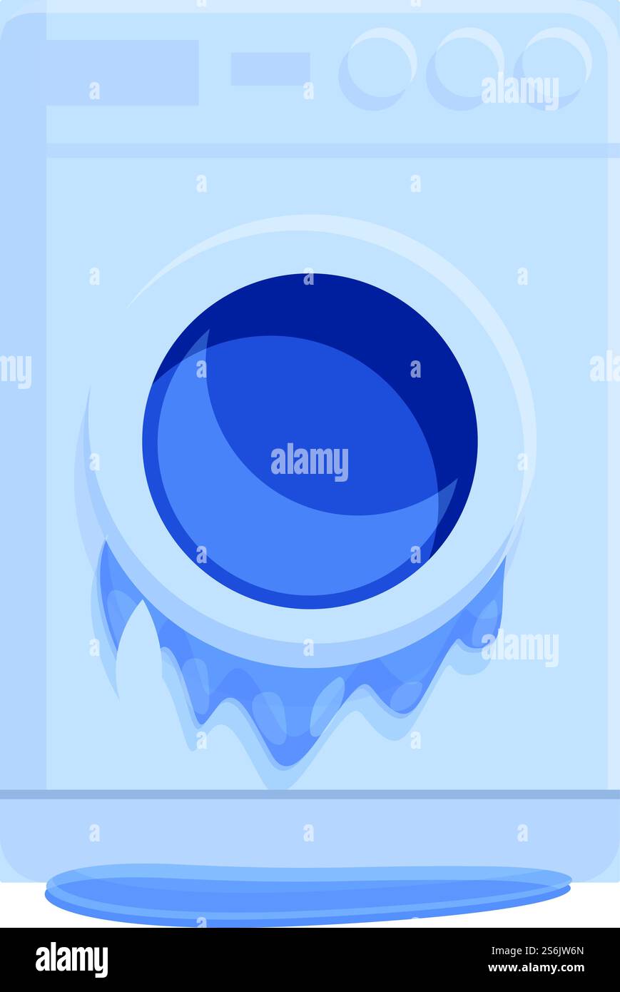 Kitchen broken washing machine icon. Cartoon of Kitchen broken washing ...