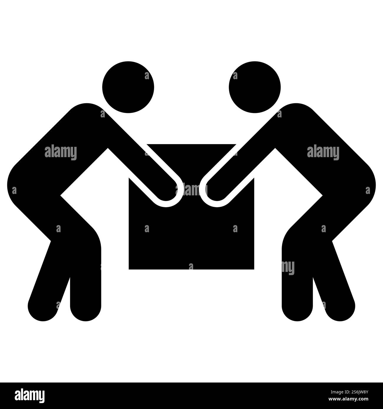 Two person lift Symbol Sign Isolate on white Background Stock Vector ...