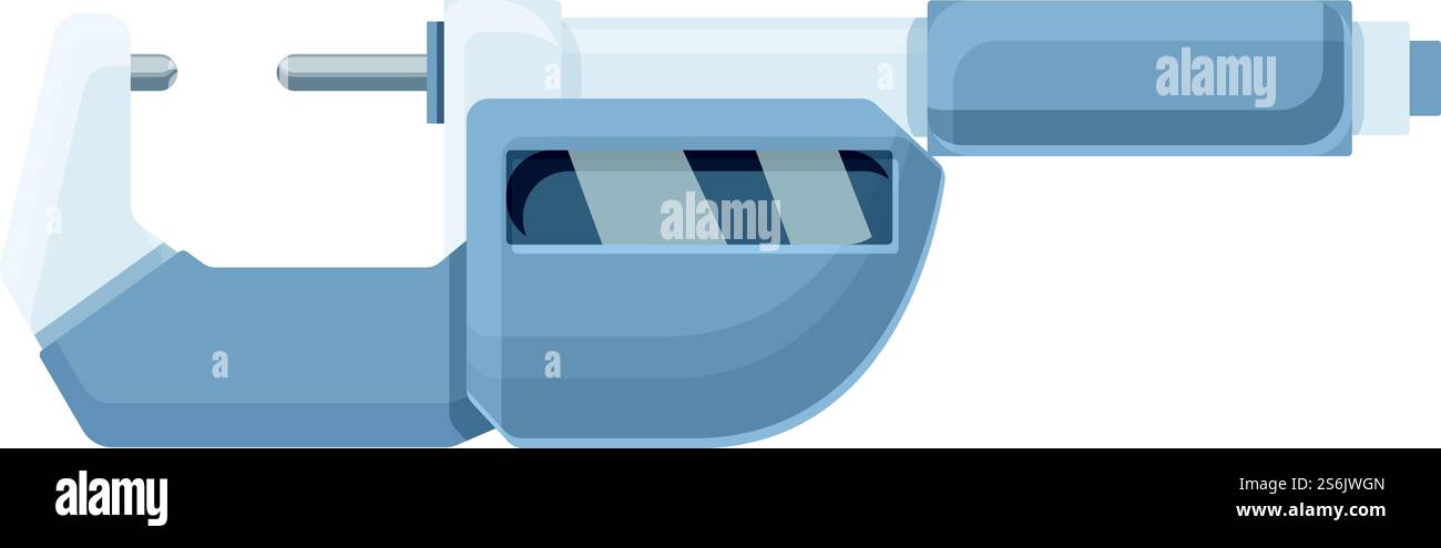 Digital micrometer display icon. Cartoon of Digital micrometer display ...