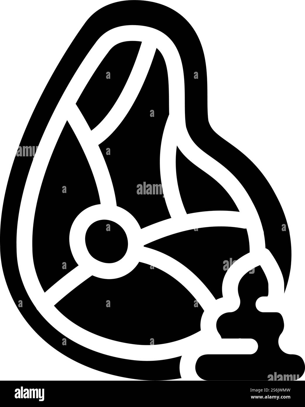 meat wasabi glyph icon vector. meat wasabi sign. isolated contour ...