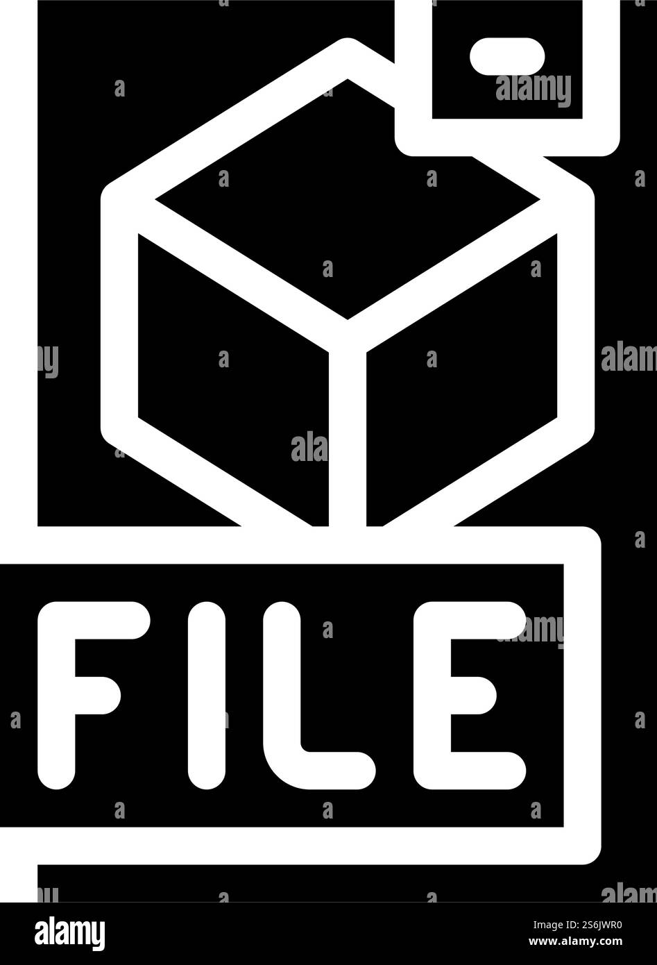 digital file production glyph icon vector. digital file production sign. isolated contour symbol ...