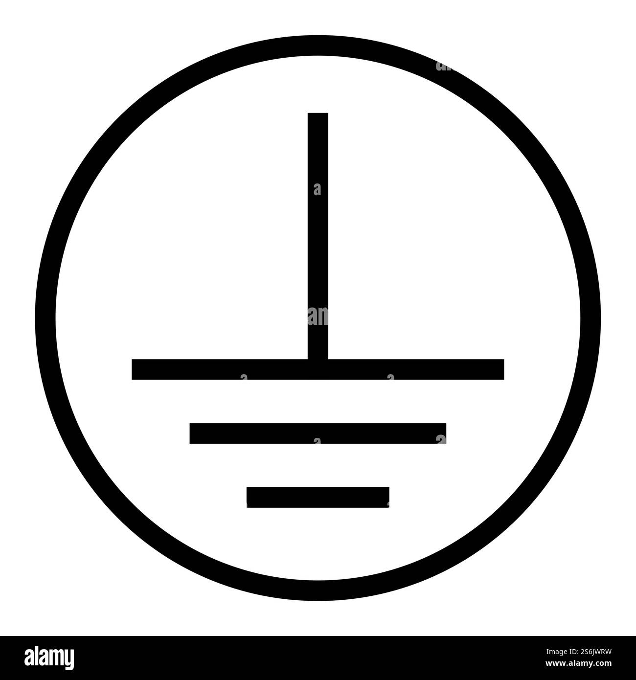 Protective Earth Ground Symbol Sign Stock Vector Image & Art - Alamy