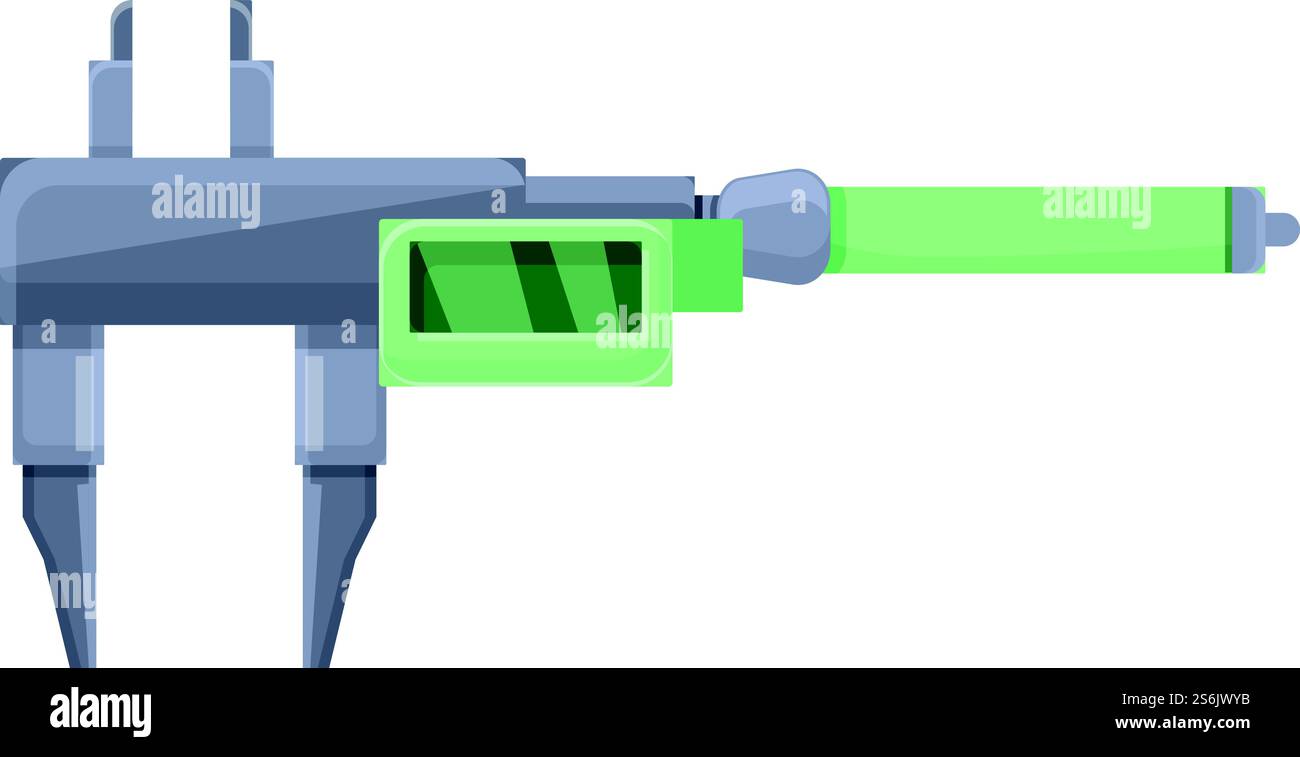 Digital micrometer instrument icon. Cartoon of Digital micrometer ...