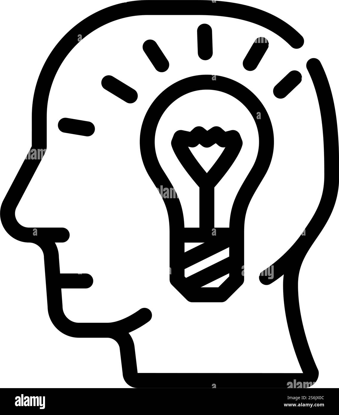 Idea For Production Line Icon Vector Idea For Production Sign Isolated Contour Symbol Black