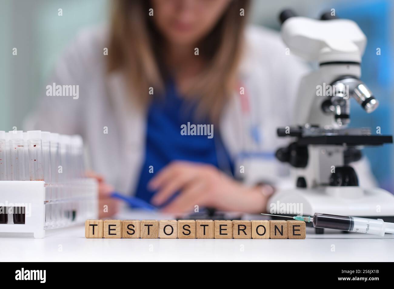 Scientist monitoring results extraction experiment hi-res stock ...