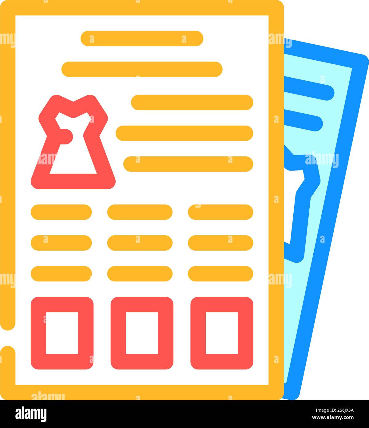 catalog stylist color icon vector. catalog stylist sign. isolated ...