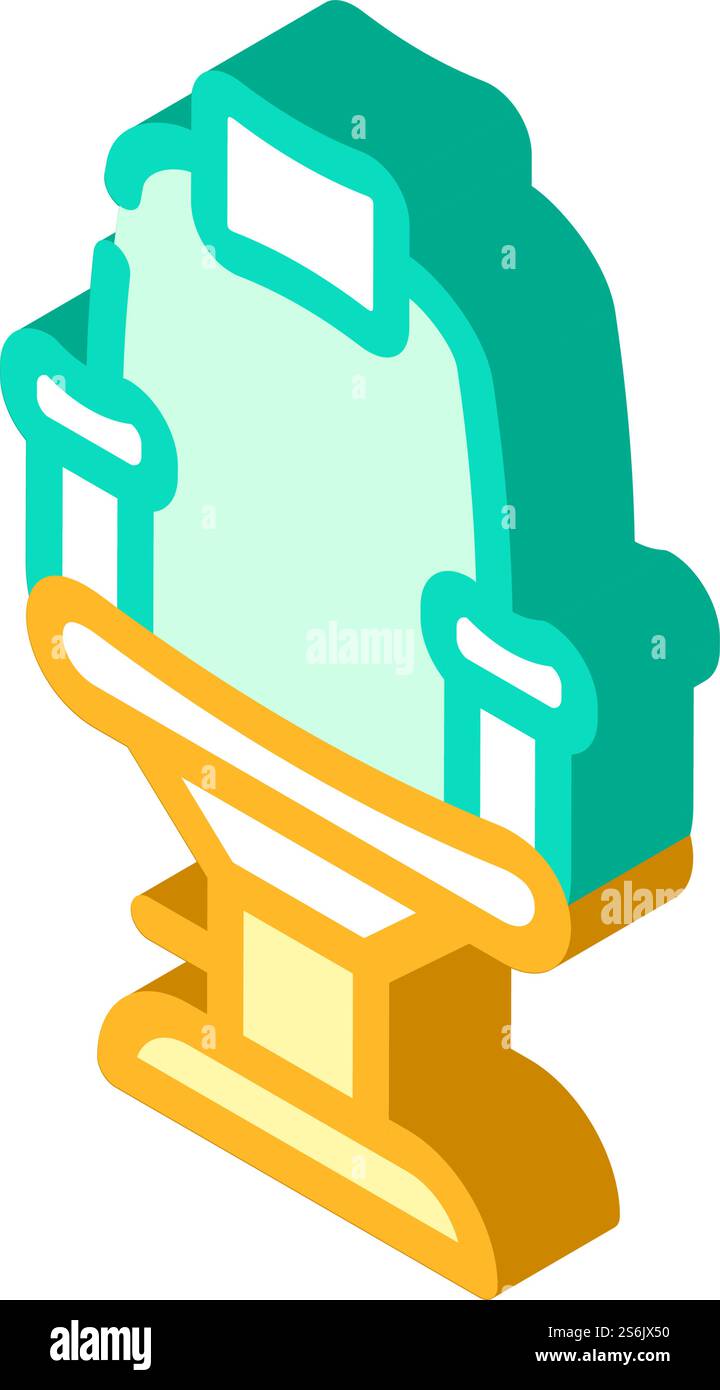 armchair stylist isometric icon vector. armchair stylist sign. isolated ...