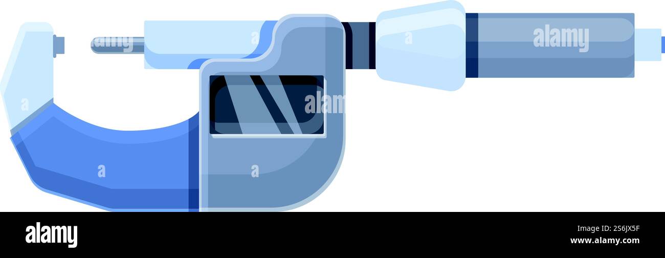 Digital micrometer scale icon. Cartoon of Digital micrometer scale ...
