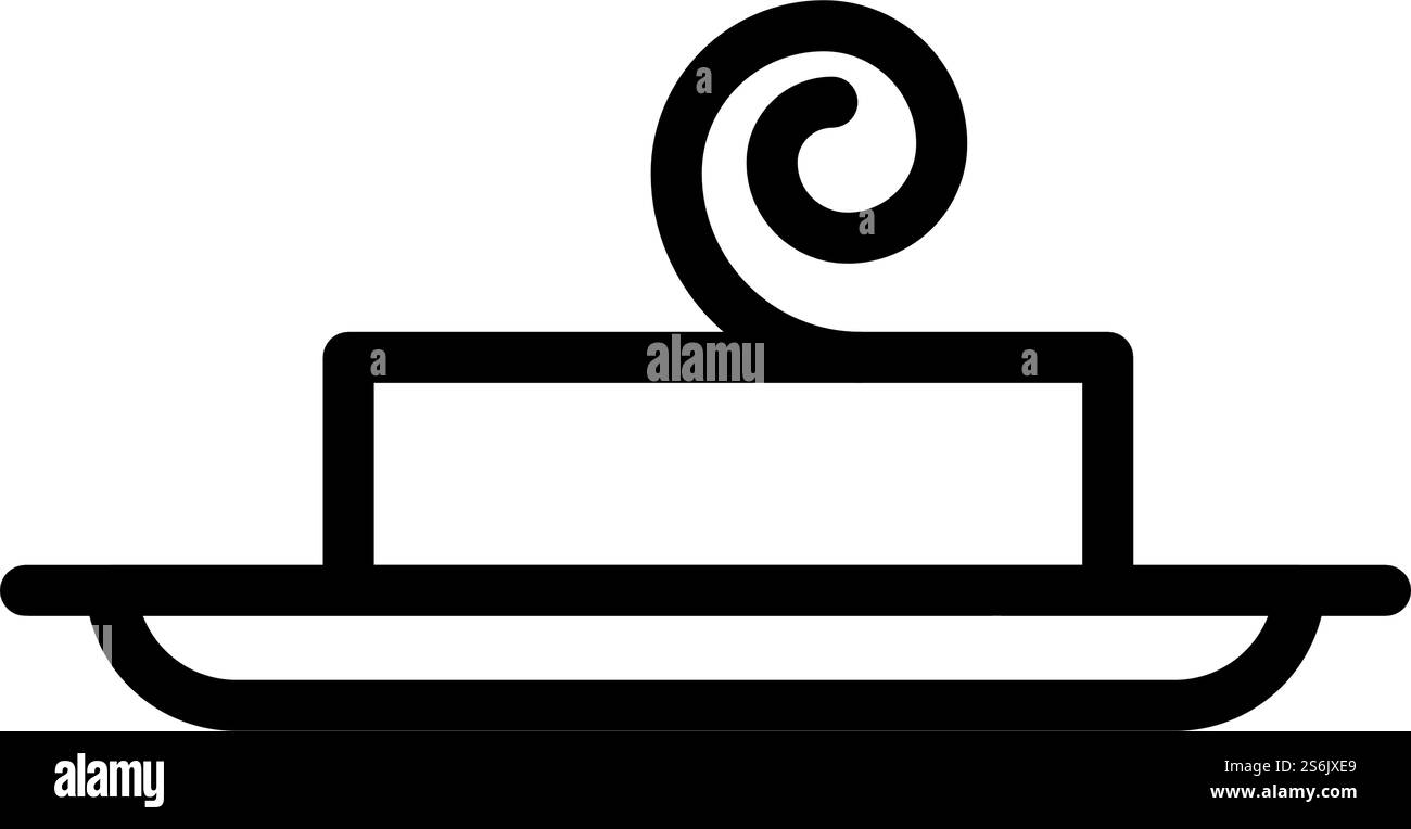 Butter Icon. Bold outline design with editable stroke width. Vector ...