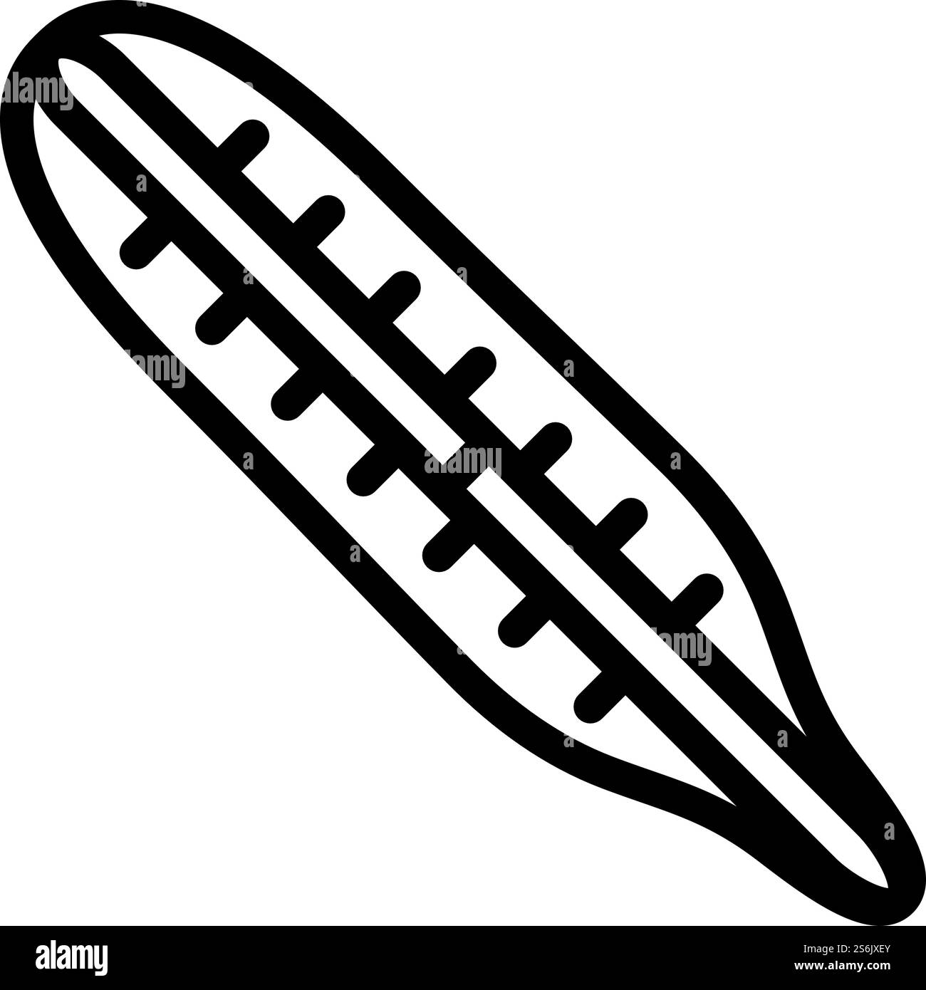 Medical Thermometer Icon. Bold outline design with editable stroke ...