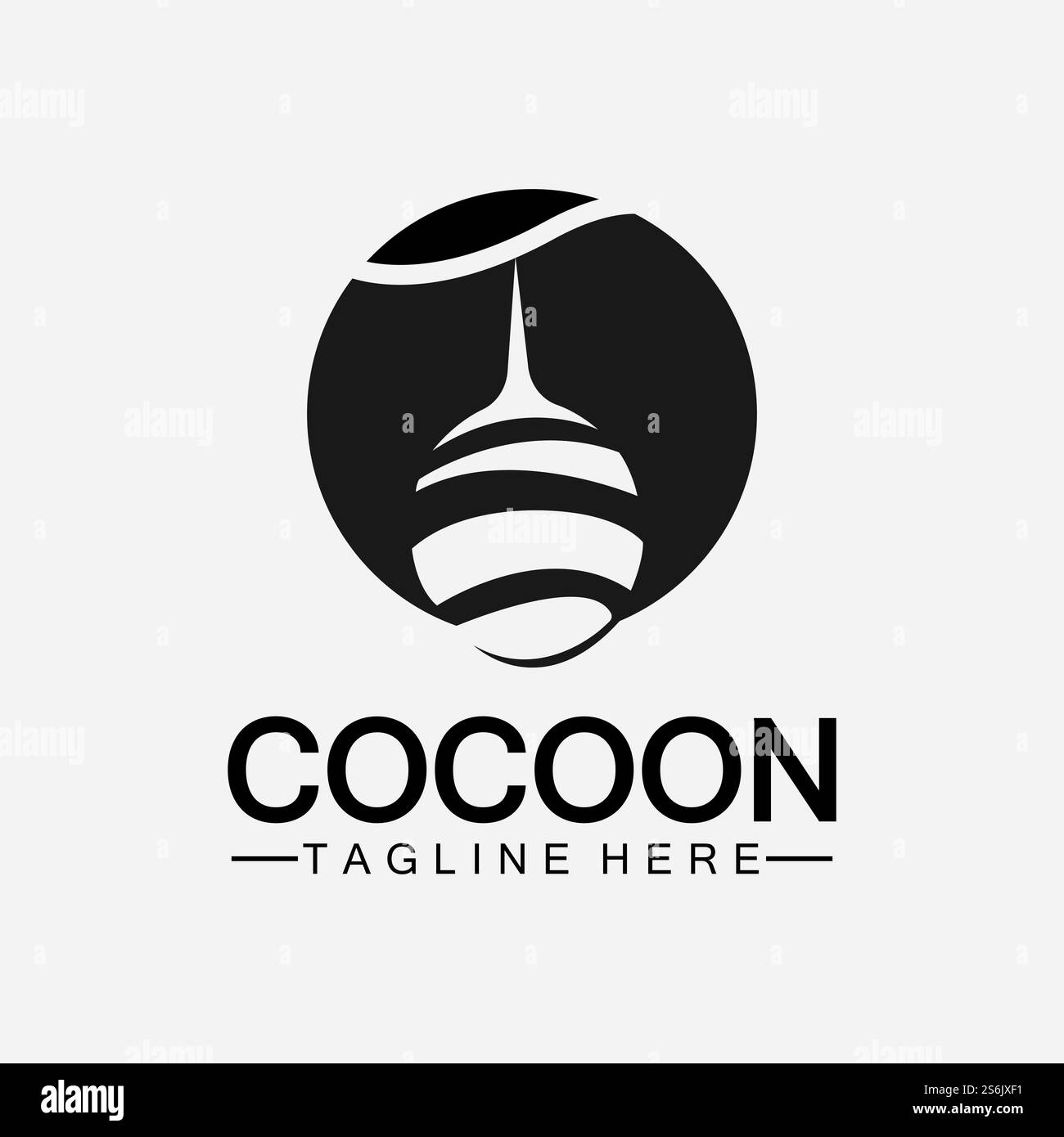 Cocoon logo vector illustration design template Stock Vector Image ...