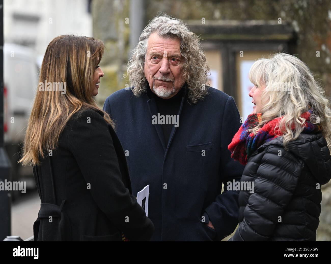 Somerset, UK. January 17th, 2025. Robert Plant and Suzi Perry attending ...
