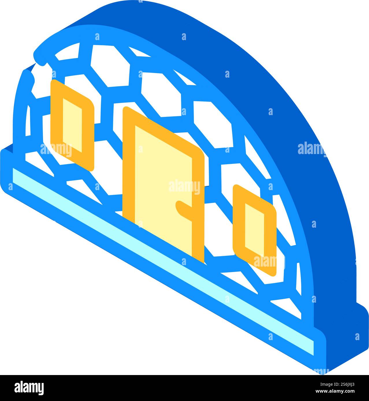 igloo ice house isometric icon vector. igloo ice house sign. isolated ...