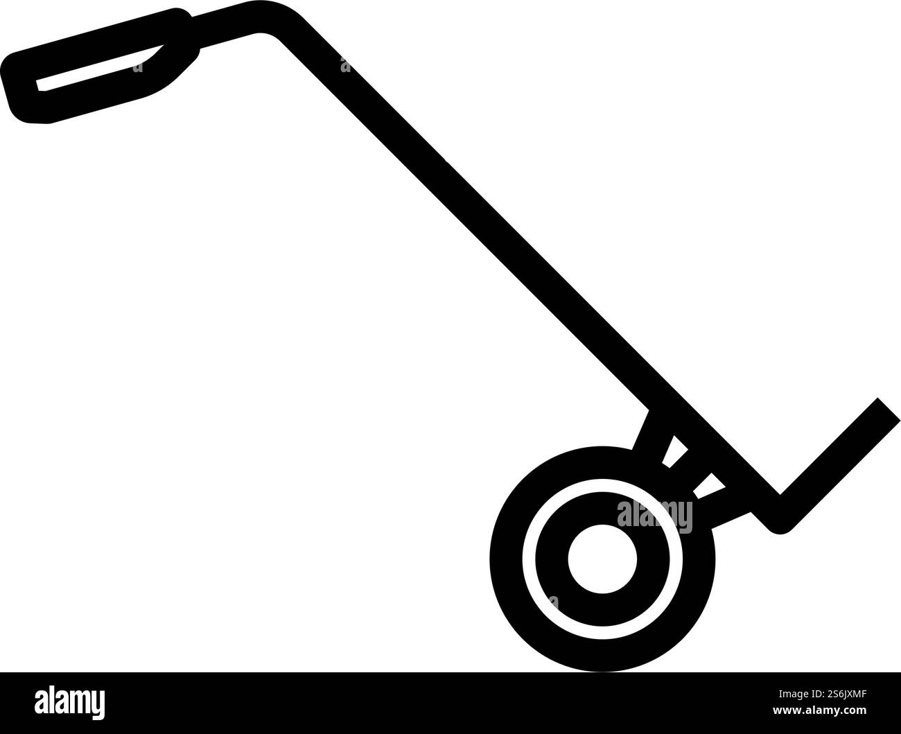 Warehouse Trolley Icon. Bold outline design with editable stroke width ...