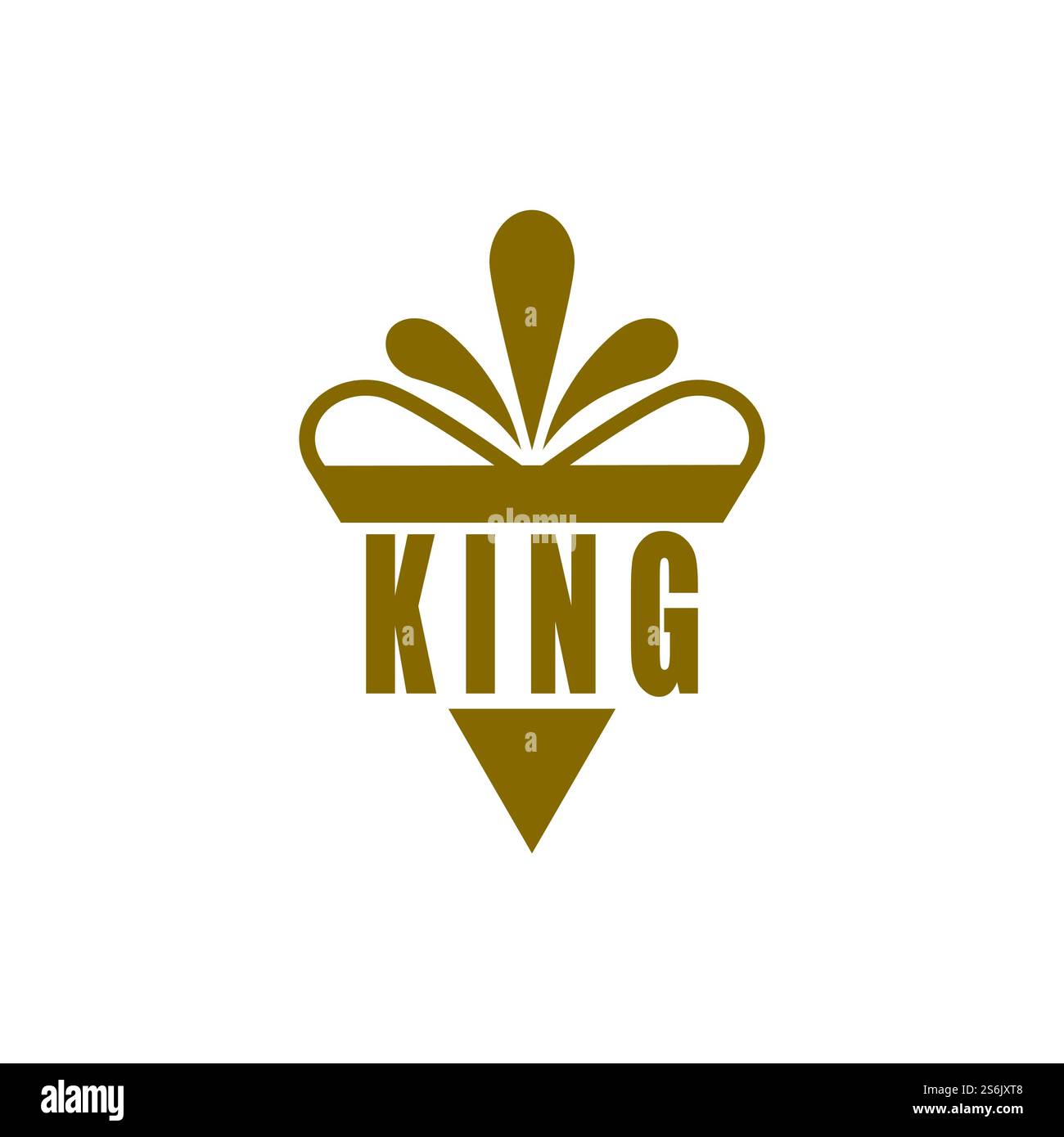 Royal King Queen Crown Elegant Luxury logo design Stock Vector Image ...