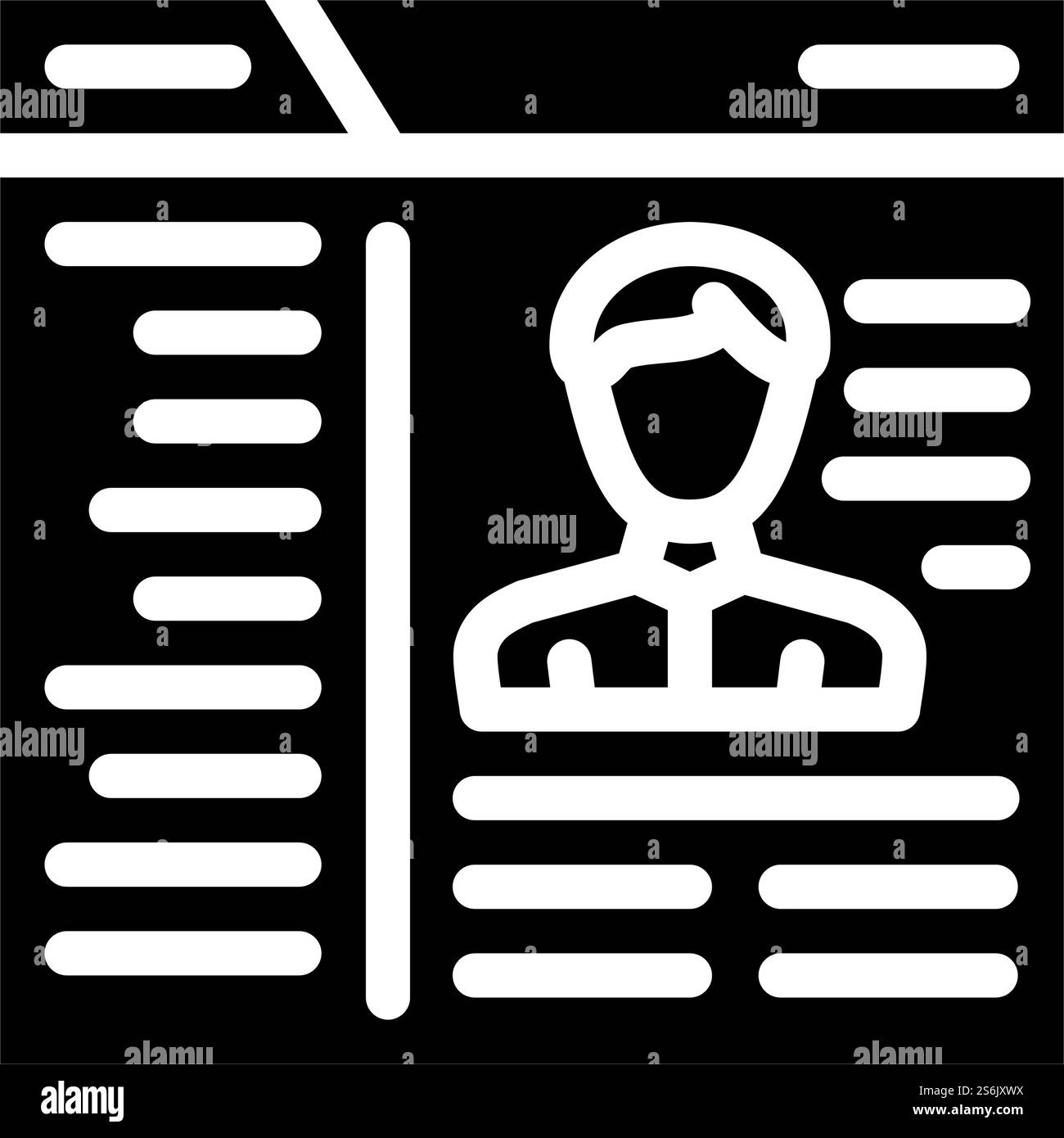 cms with data kyc glyph icon vector. cms with data kyc sign. isolated ...
