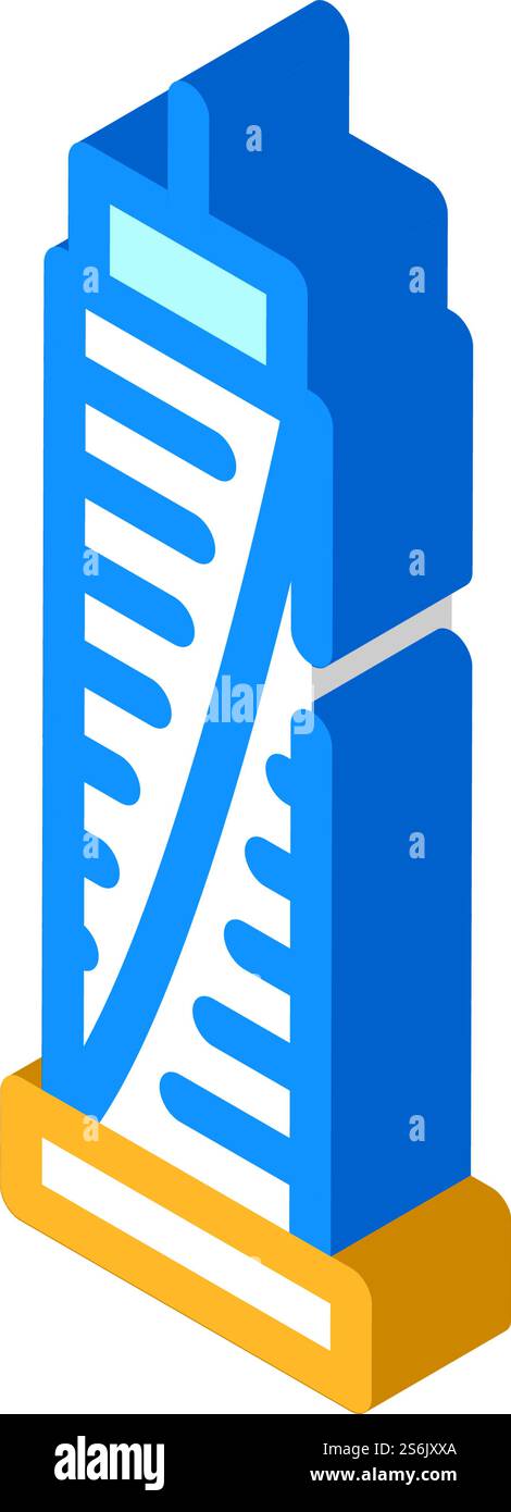 skyscraper house isometric icon vector. skyscraper house sign. isolated ...