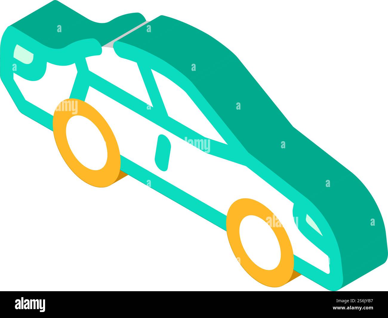 car parking isometric icon vector. car parking sign. isolated symbol ...