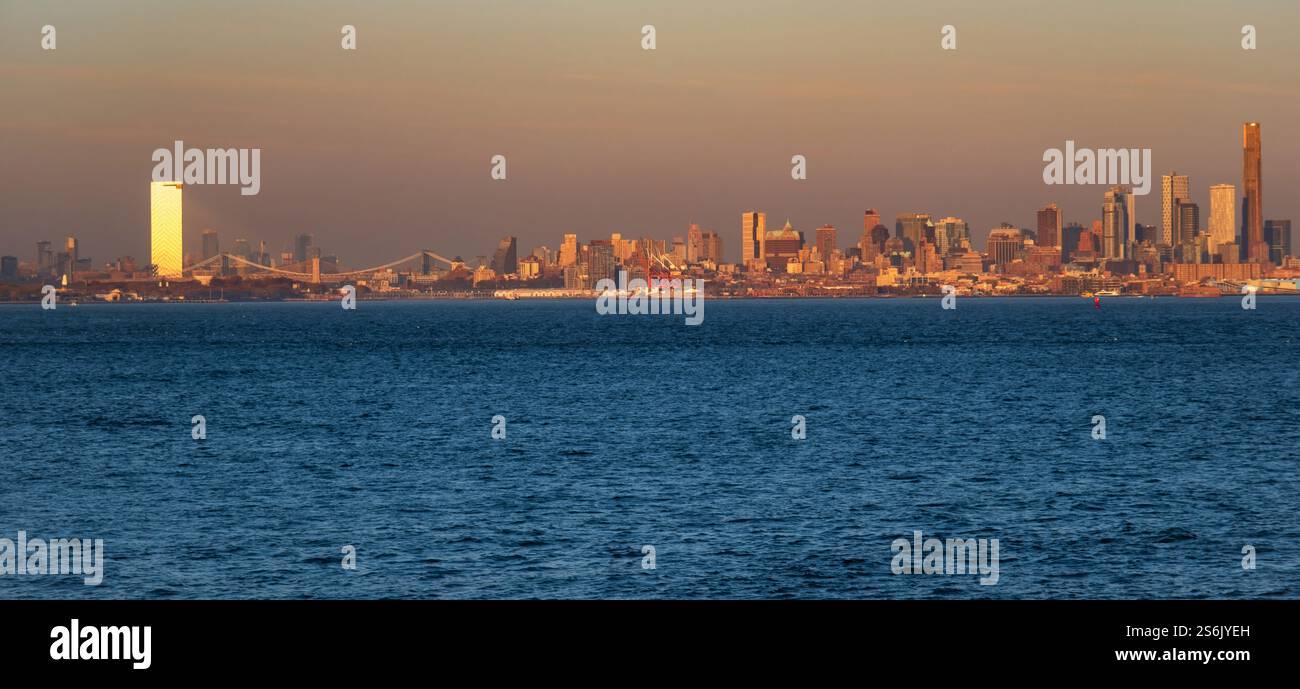 New York skyline of World Trade Center. One World Trade Center. New ...