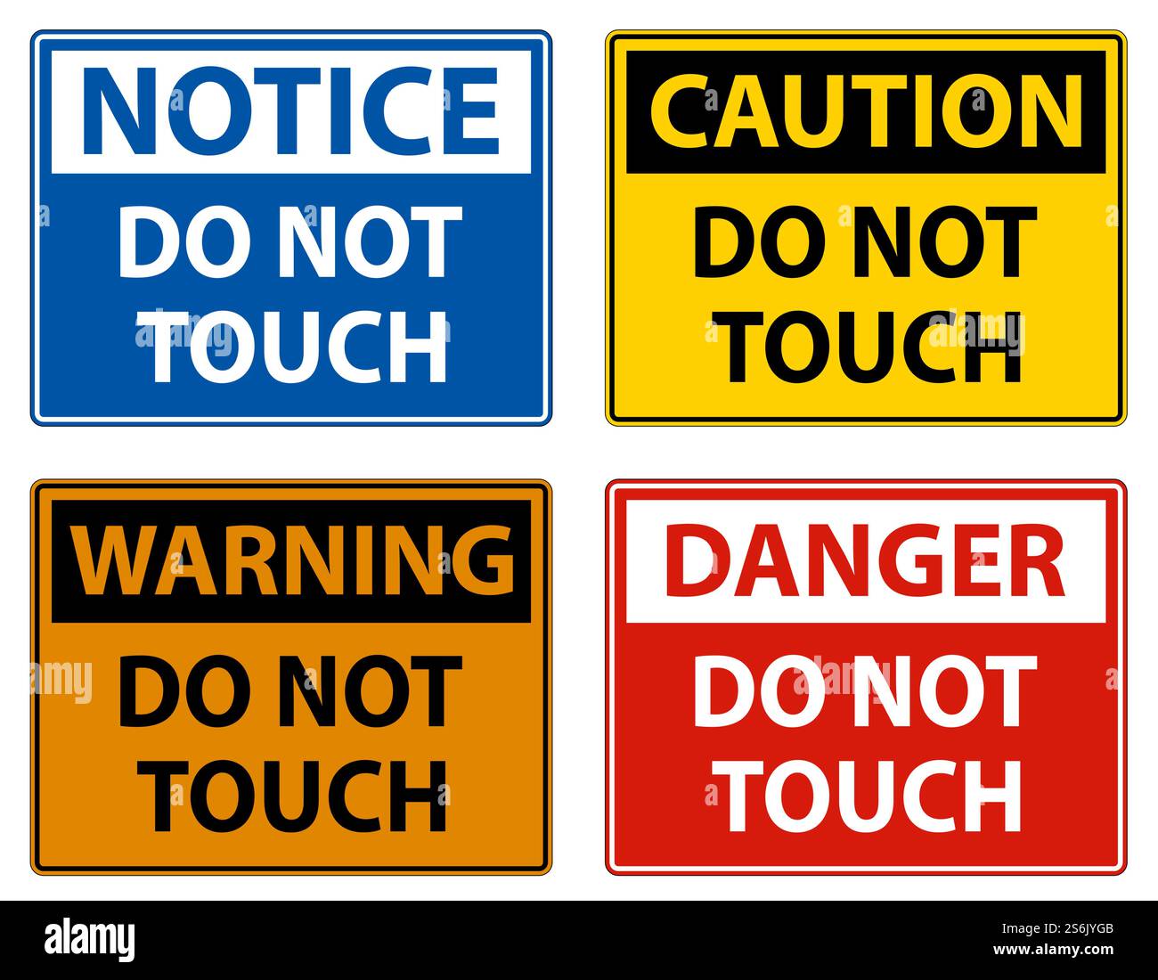 Do not touch and please do not touch sign Stock Vector Image & Art - Alamy