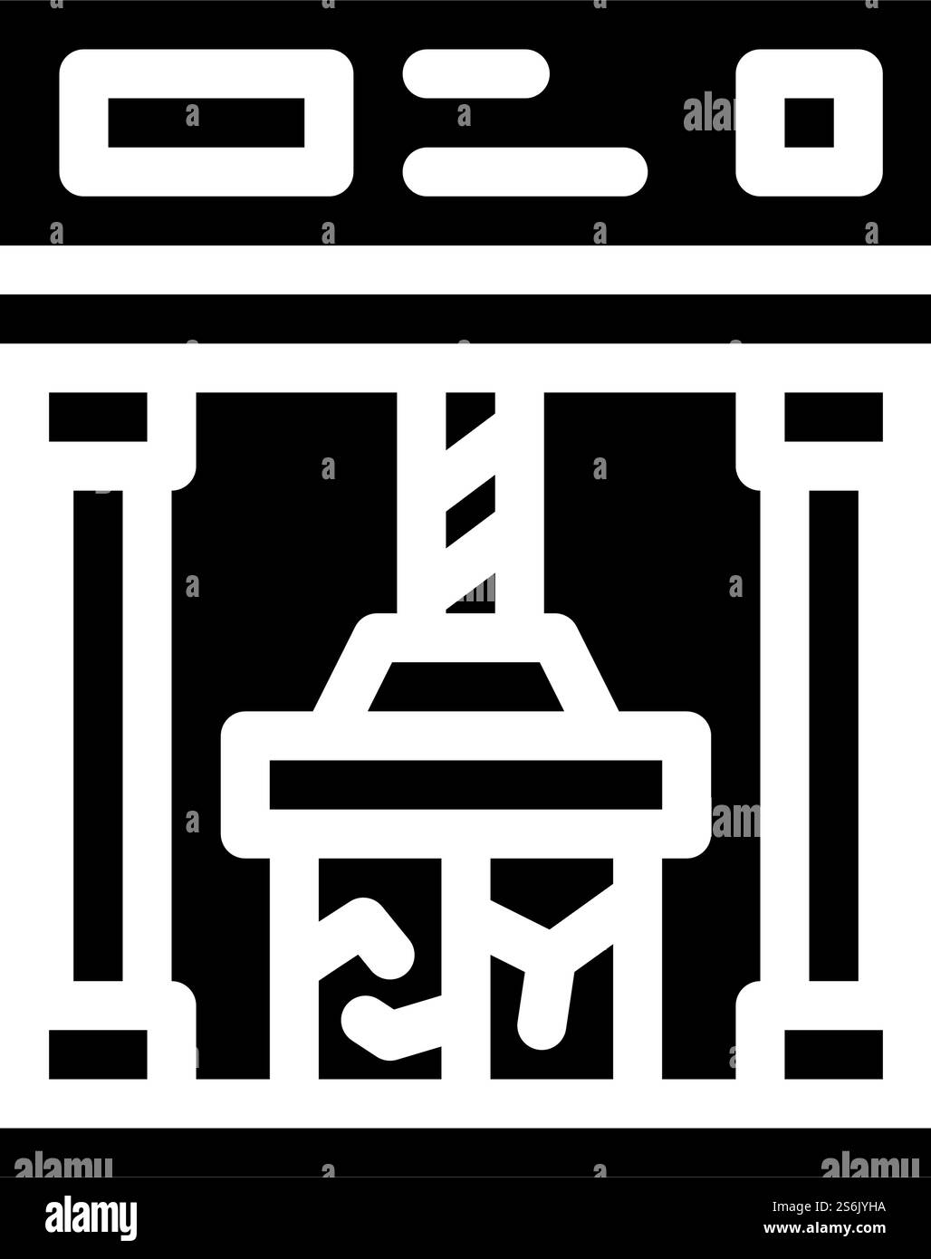 crash test glyph icon vector. crash test sign. isolated contour symbol ...