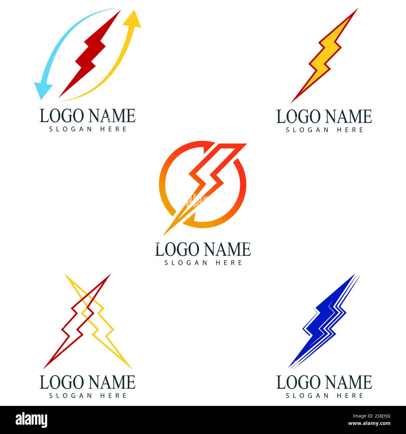 Power lightning logo vector design Stock Vector Image & Art - Alamy