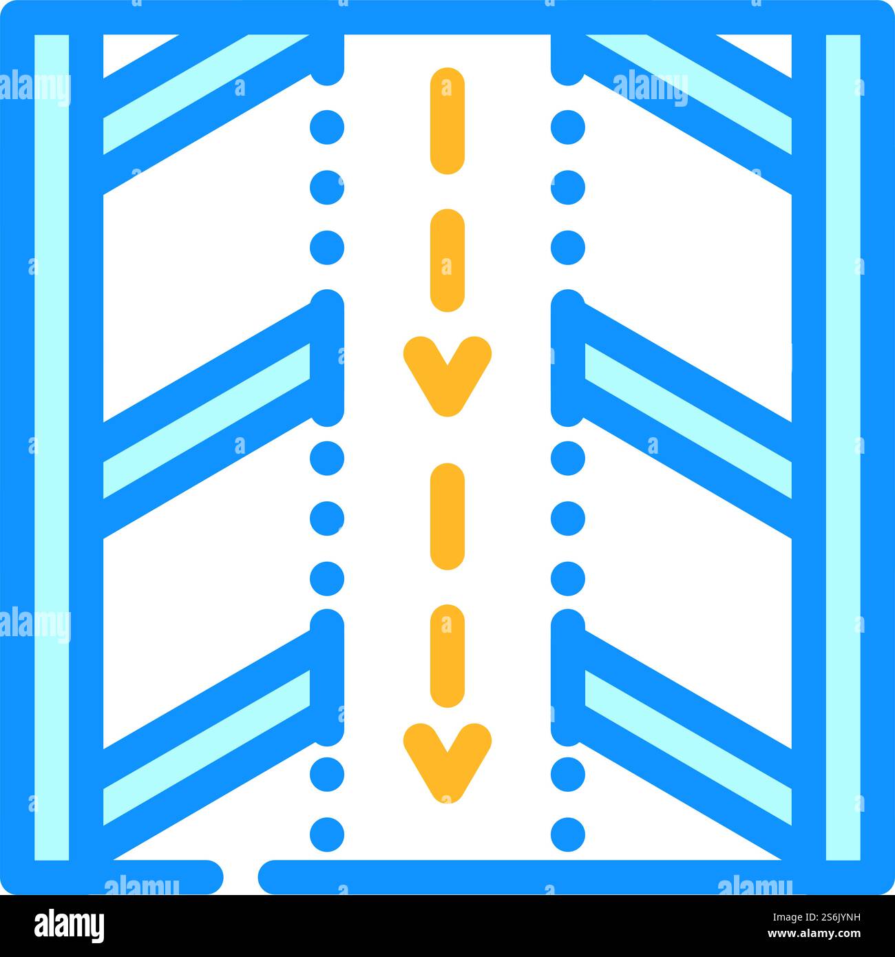 direction arrows on parking color icon vector. direction arrows on ...