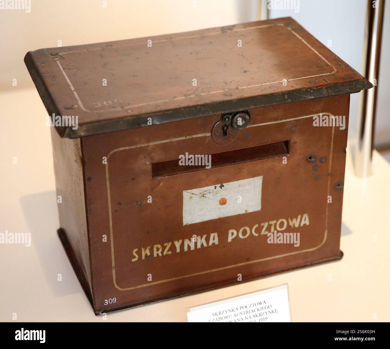 Wroclaw, Poland. 6th Mar, 2024. Old Polish letterbox seen in the museum ...