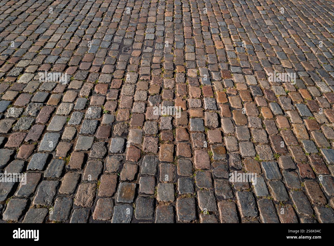 Stone road texture. Stone walk background. Granite cobblestoned ...