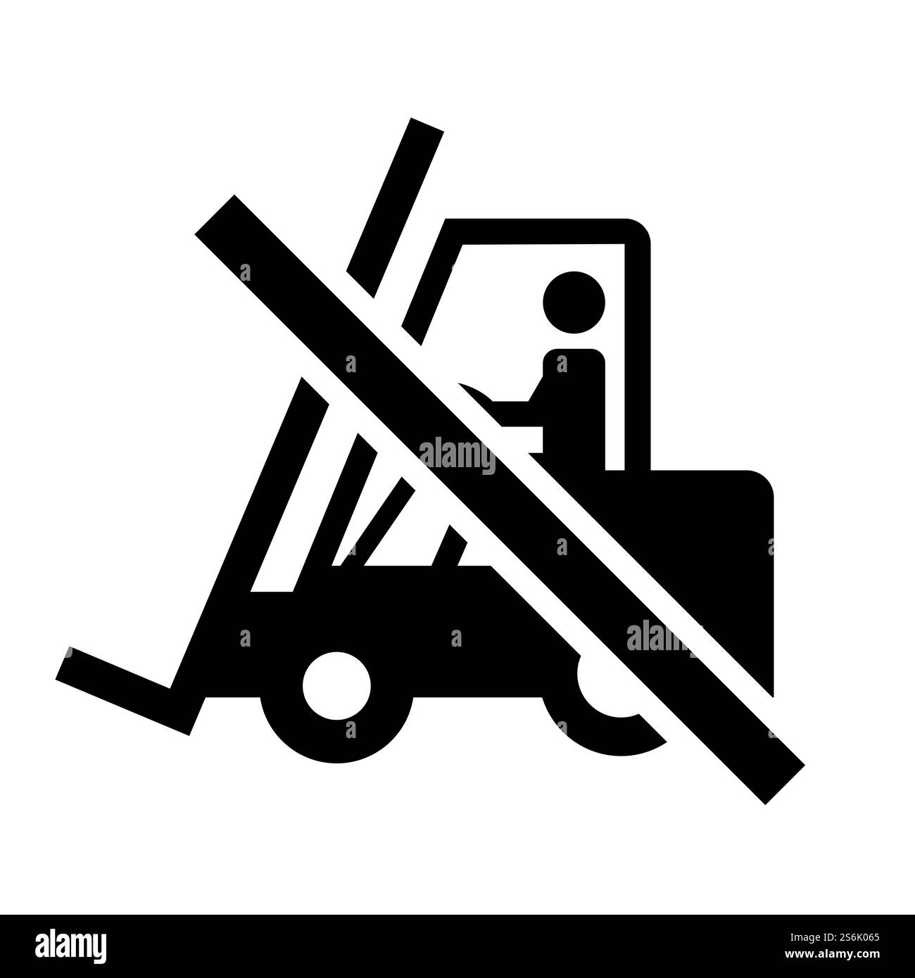 Warning Do not operate the forklift Stock Vector Image & Art - Alamy