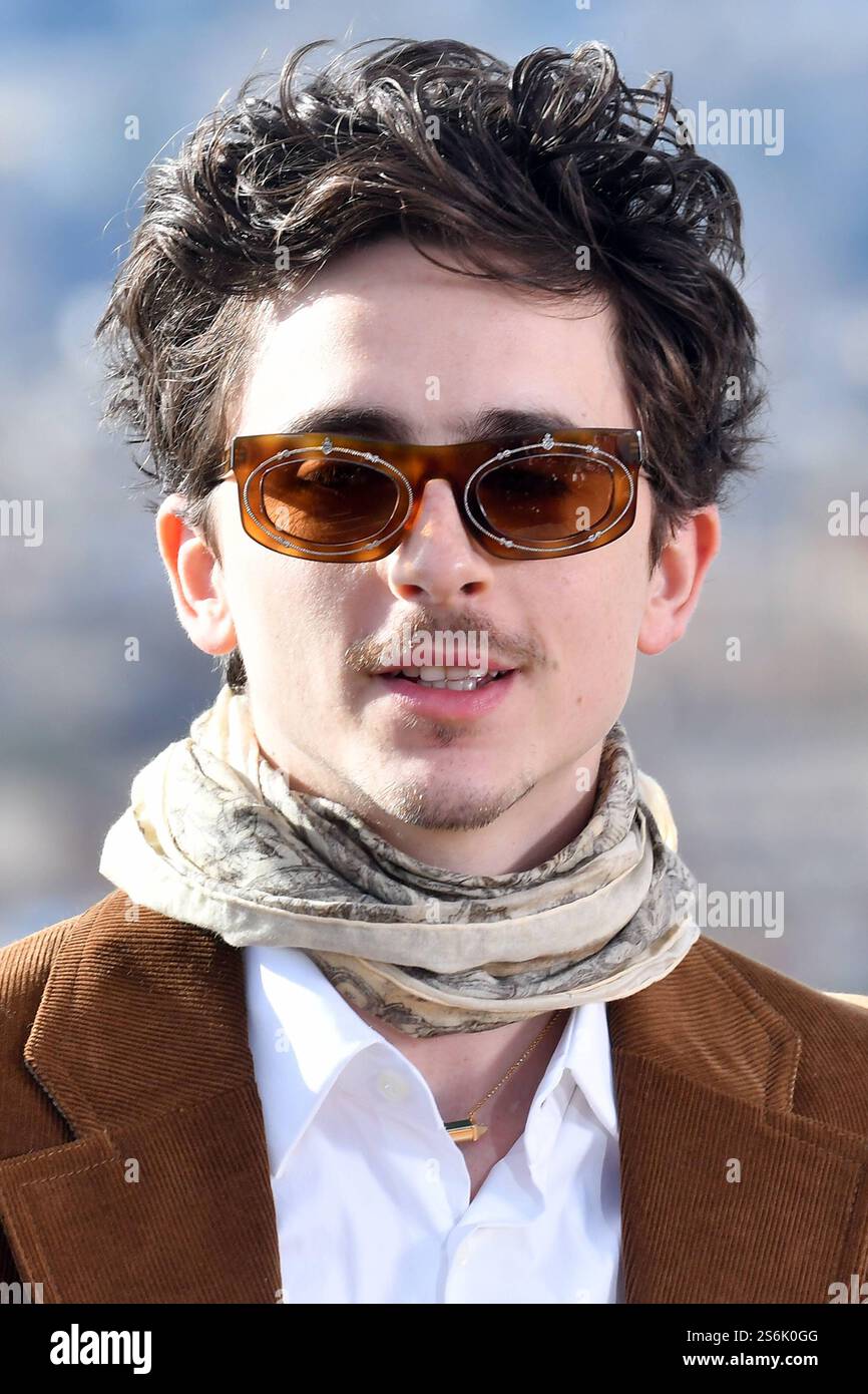 2025,Photocall movie A complete unknown Actor Timothee Chalamet during ...