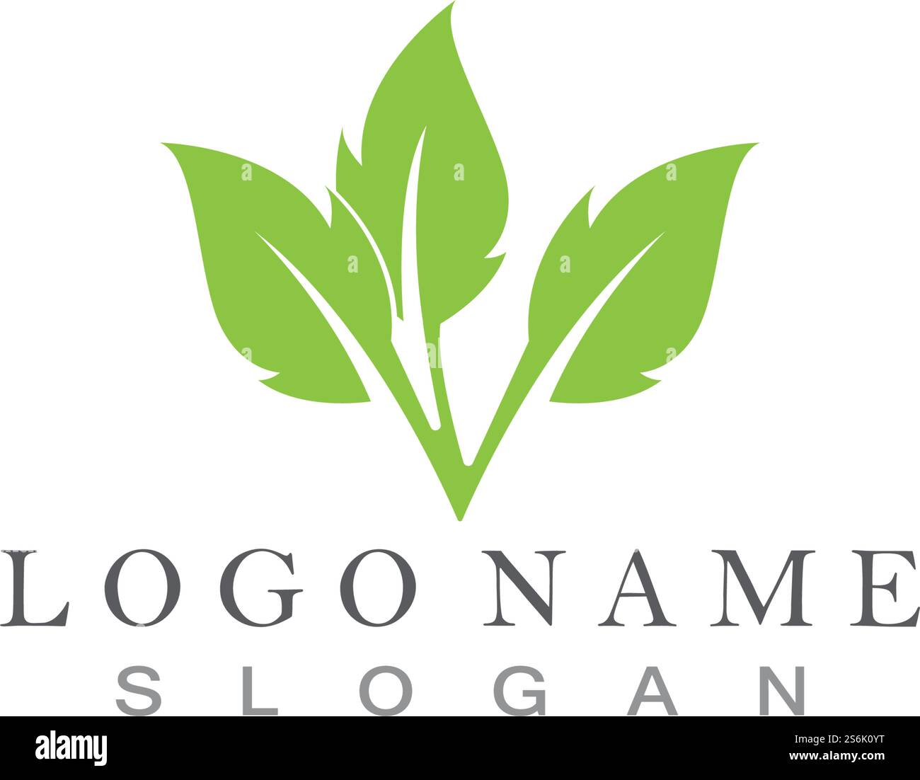 Nature Leaf Logo Stock Vector Image & Art - Alamy