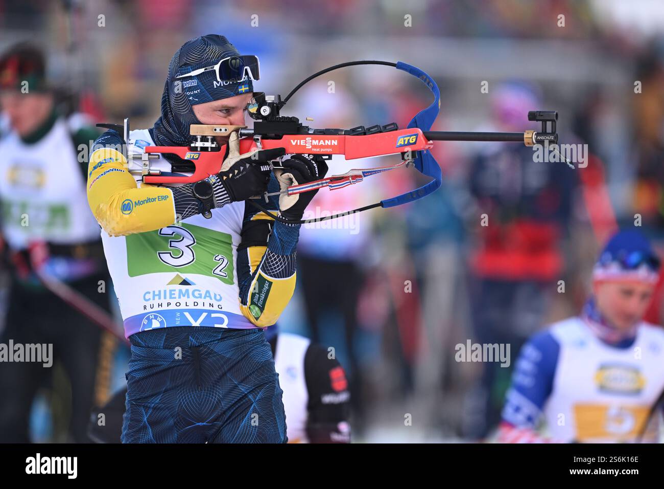 Ruhpolding, Germany. 17th Jan, 2025. Biathlon: World Cup, relay 4 x 7.5 ...