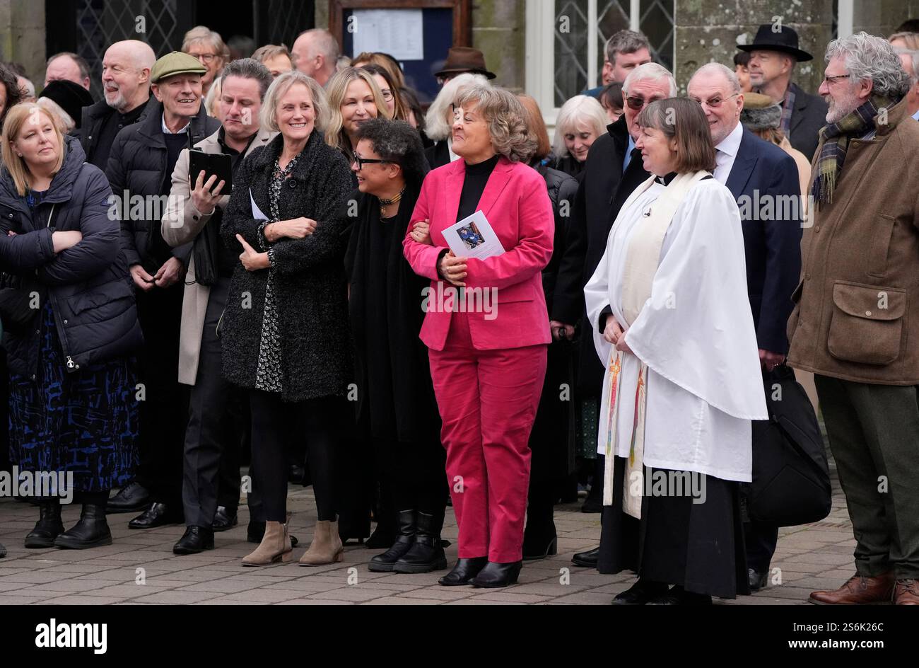 Tiggy Walker (centre right) following the funeral of her husband DJ ...