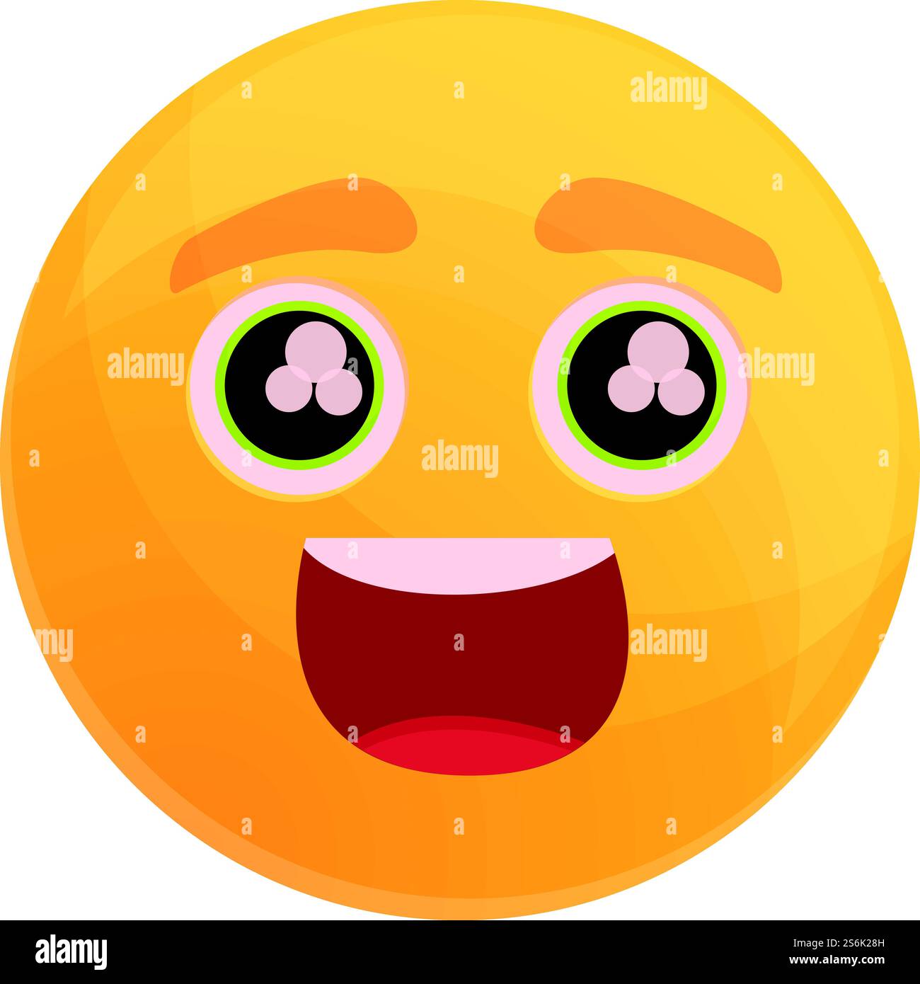 Delighted emoticon icon. Cartoon of delighted emoticon vector icon for ...