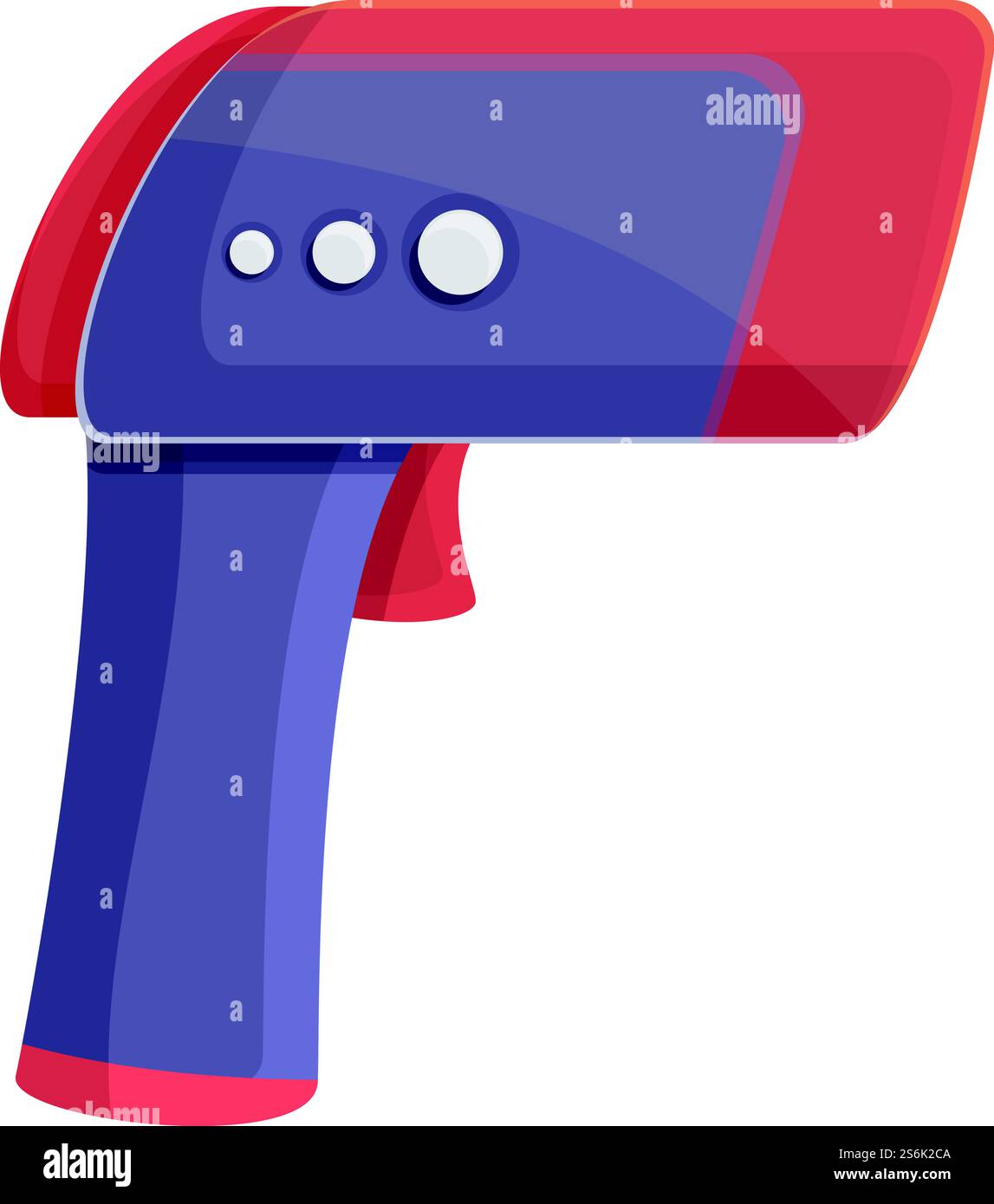 Laser thermometer icon. Cartoon of laser thermometer vector icon for ...