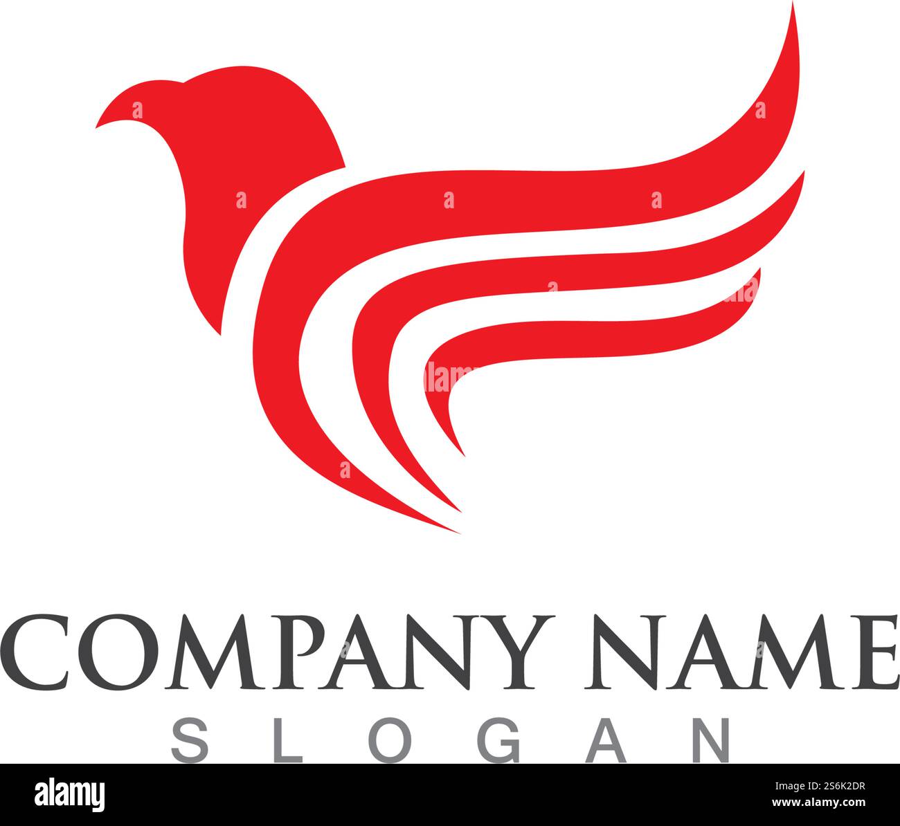 wing logo symbol template vector Stock Vector Image & Art - Alamy