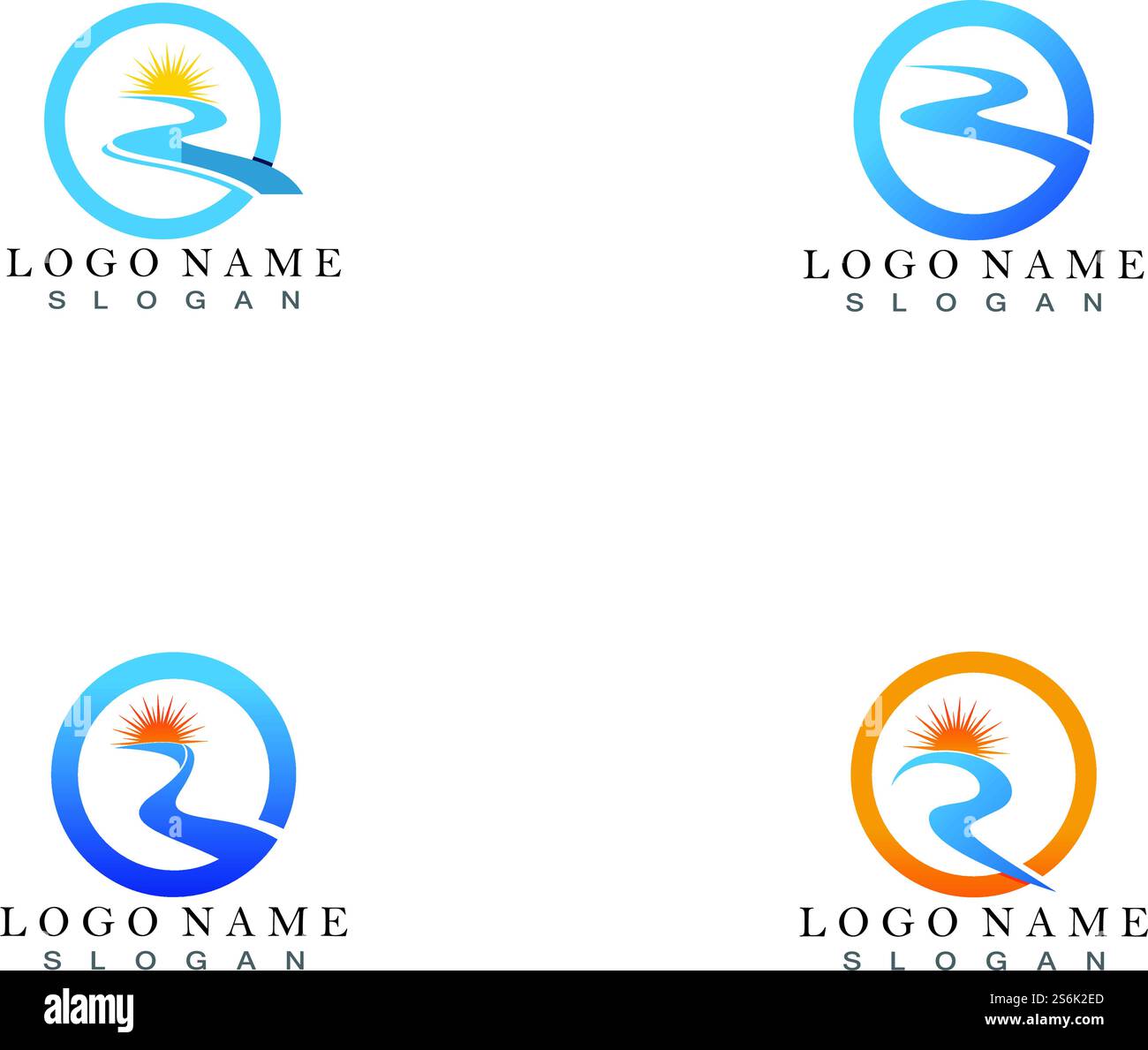 River Logo Template Stock Vector Image & Art - Alamy