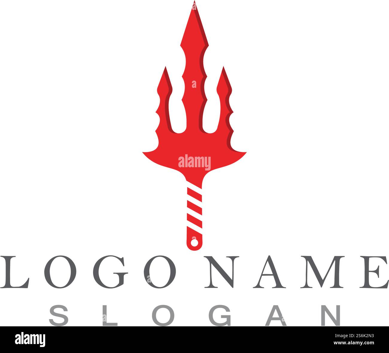 Magic trident logo and symbols template vector Stock Vector Image & Art ...