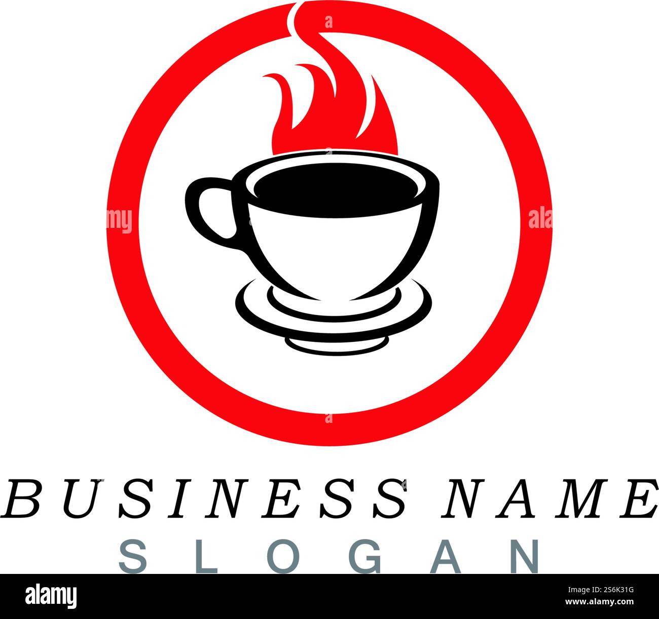 Hot coffee logo and symbol template Stock Vector Image & Art - Alamy