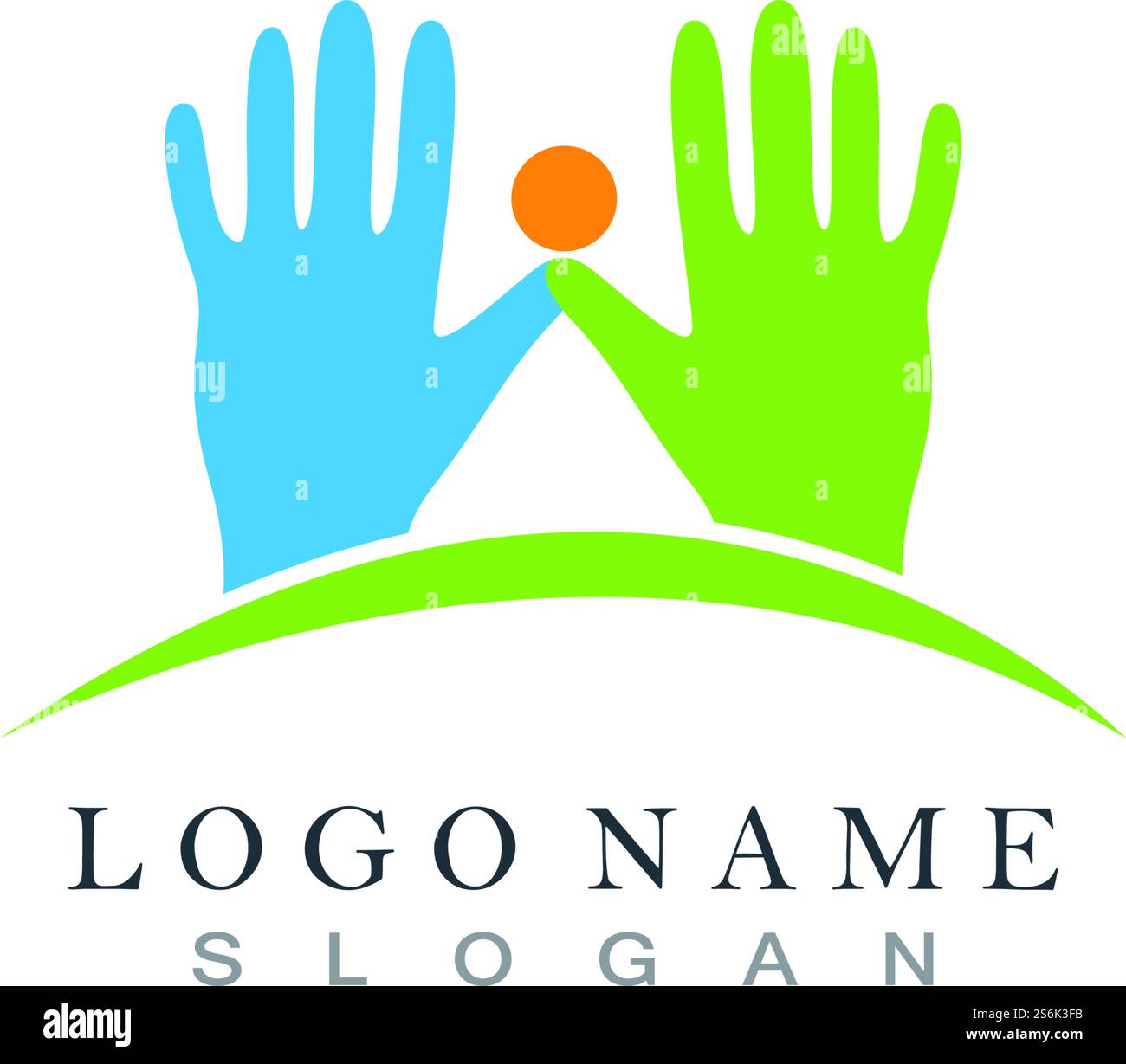 Hand Help Logo and symbol template Stock Vector Image & Art - Alamy