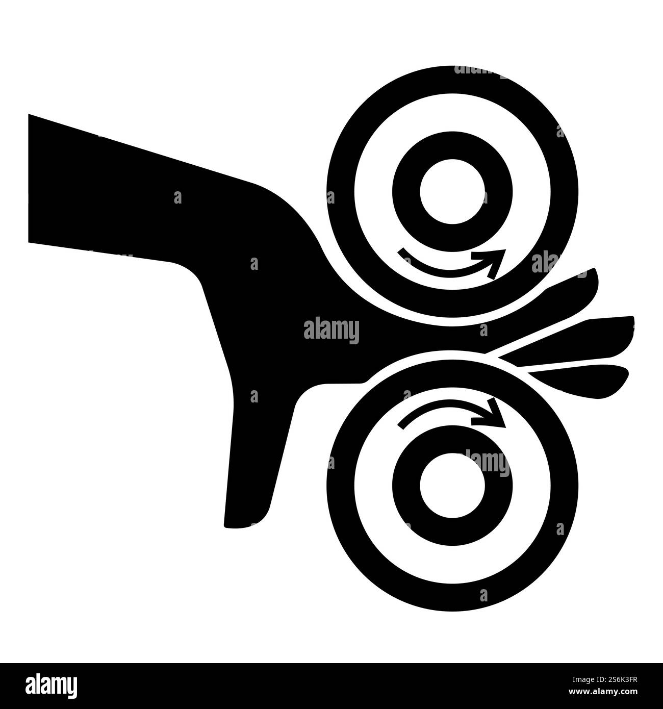 Hand Entanglement Rollers Symbol Sign, Vector Illustration, Isolate On ...