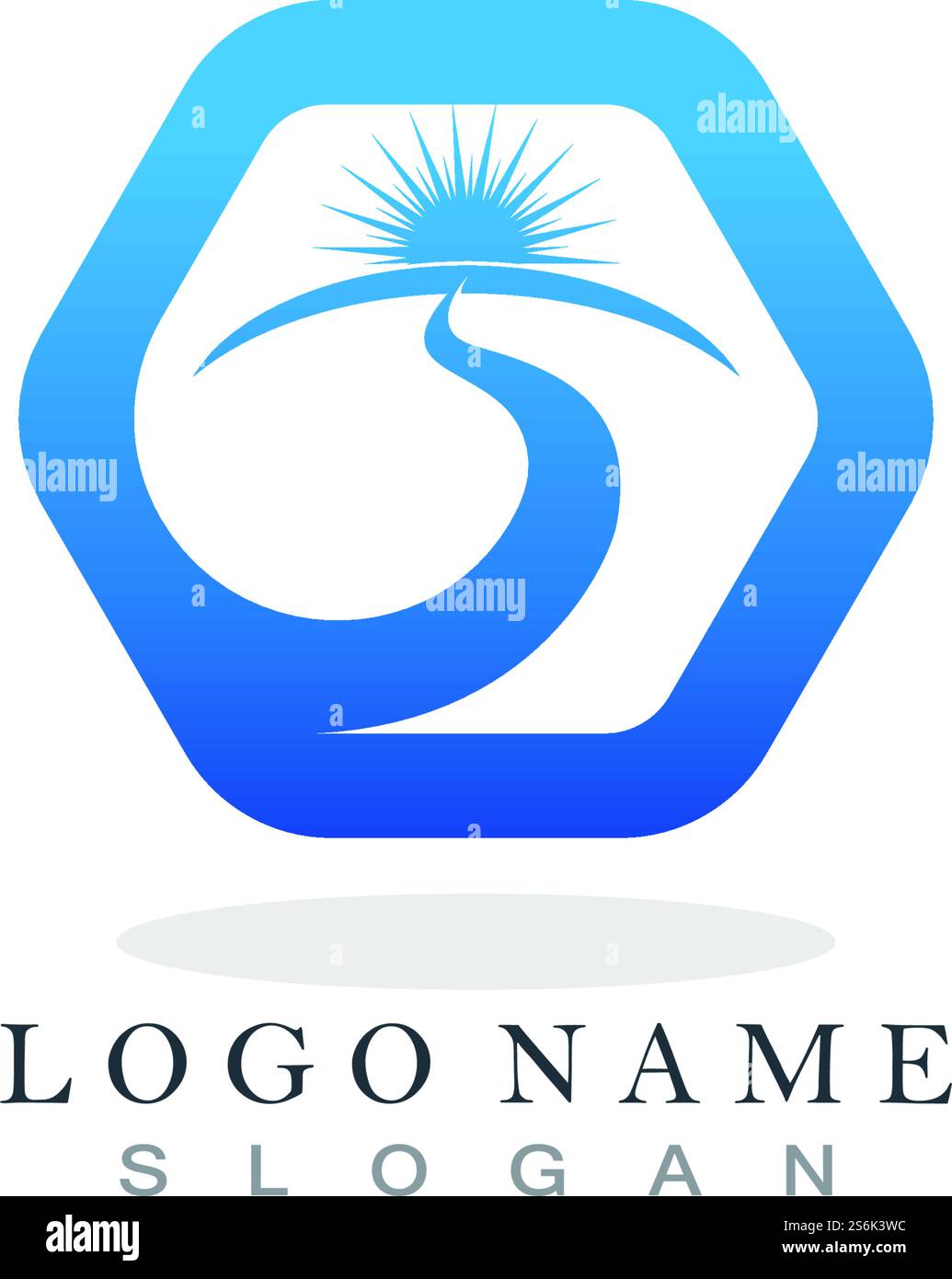 river logo template vector Stock Vector Image & Art - Alamy