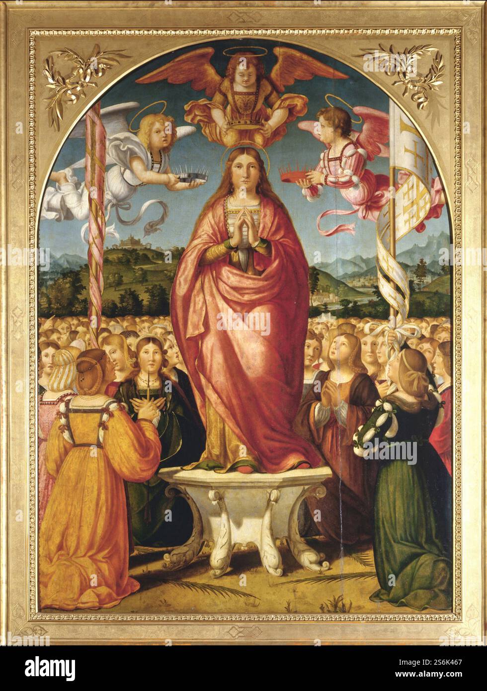 Sant'Orsola in gloria painting by Andrea Previtali - Saint Ursula Glory ...