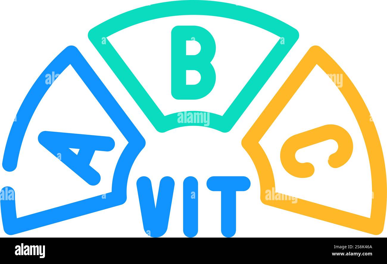 vitamins nutrition color icon vector. vitamins nutrition sign. isolated ...