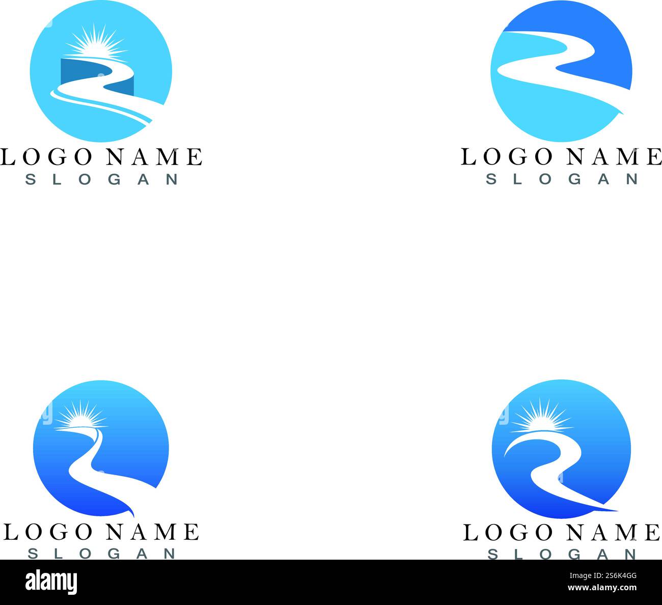 River Logo Template Stock Vector Image & Art - Alamy