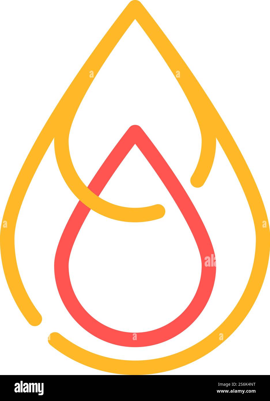 saturated fat color icon vector. saturated fat sign. isolated symbol ...